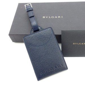 BVLGARI | Bags | Bvlgari Name Tag Navy Woman Authentic Used | Poshmark